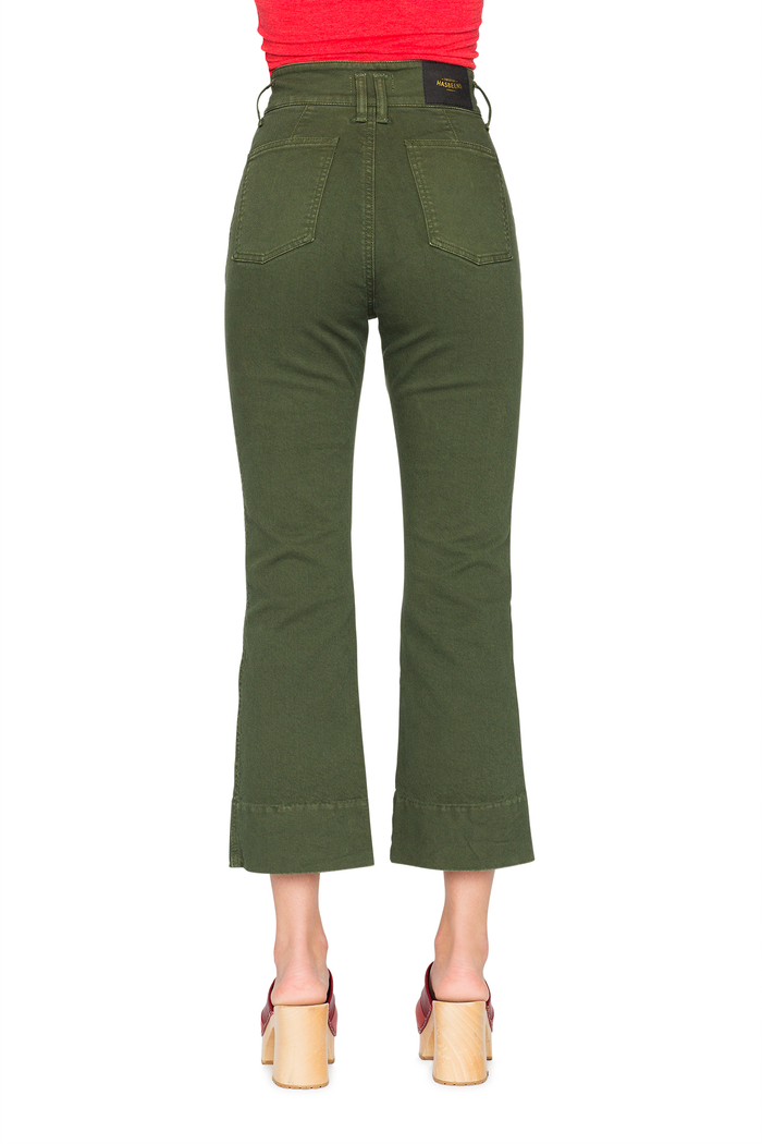 Short Boot Cut Pants Denim